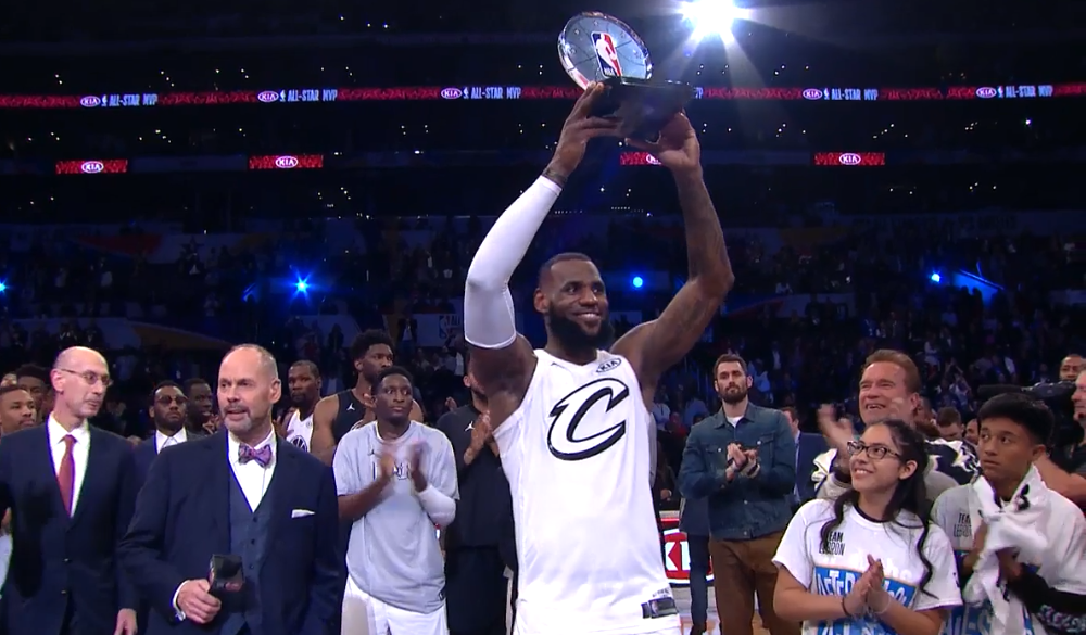 LeBron James nommé MVP du All-Star Game 2018 : la Team Cyborg a ...