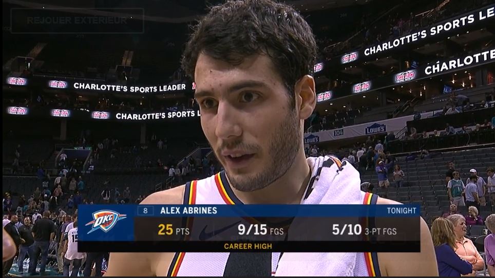 Senor Alex Abrines permet au Thunder de réaliser un come-back gagnant à ...