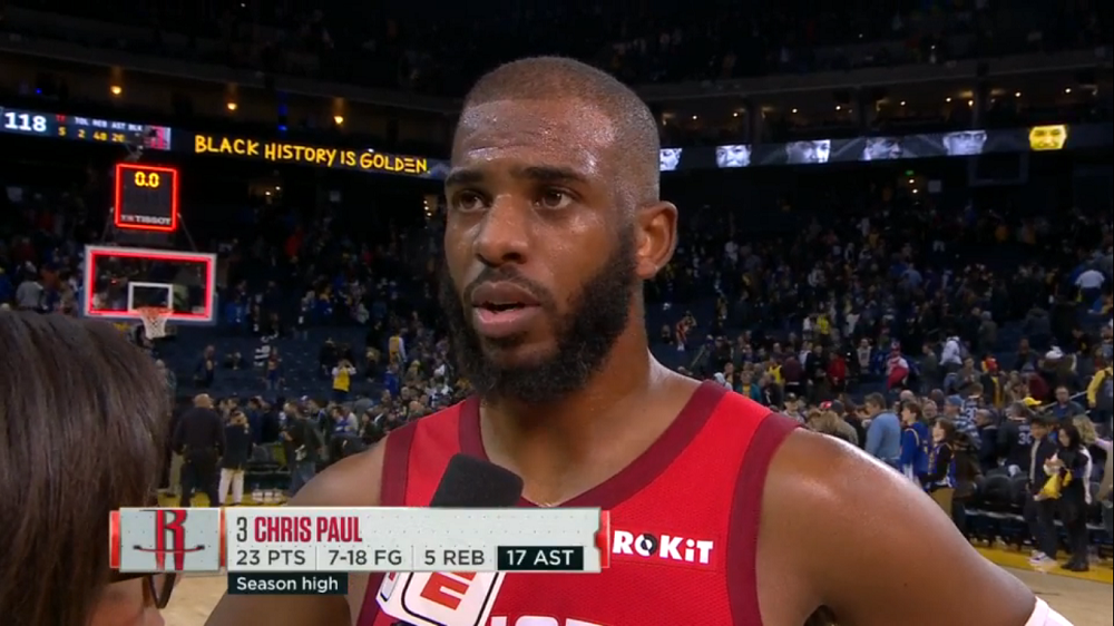 Les Rockets did it again : victoire à Golden State, avec un Chris Paul ...