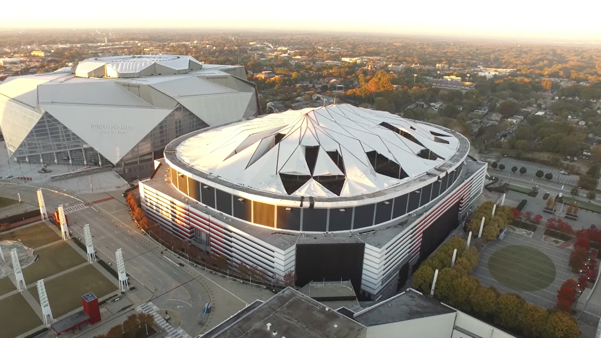 Le Georgia Dome : seulement deux saisons partielles en NBA mais un ...