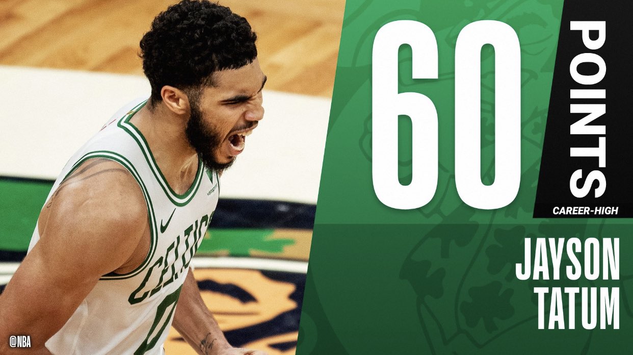 60 points pour Jayson Tatum : record all-time des Celtics égalé, Larry Bird n'est plus tout seul ...