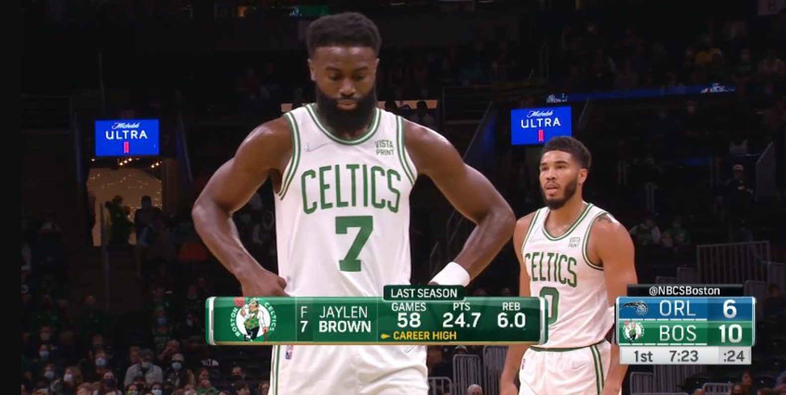 Jaylen Brown ressent encore les effets du COVID : "À la fin d'un match ...