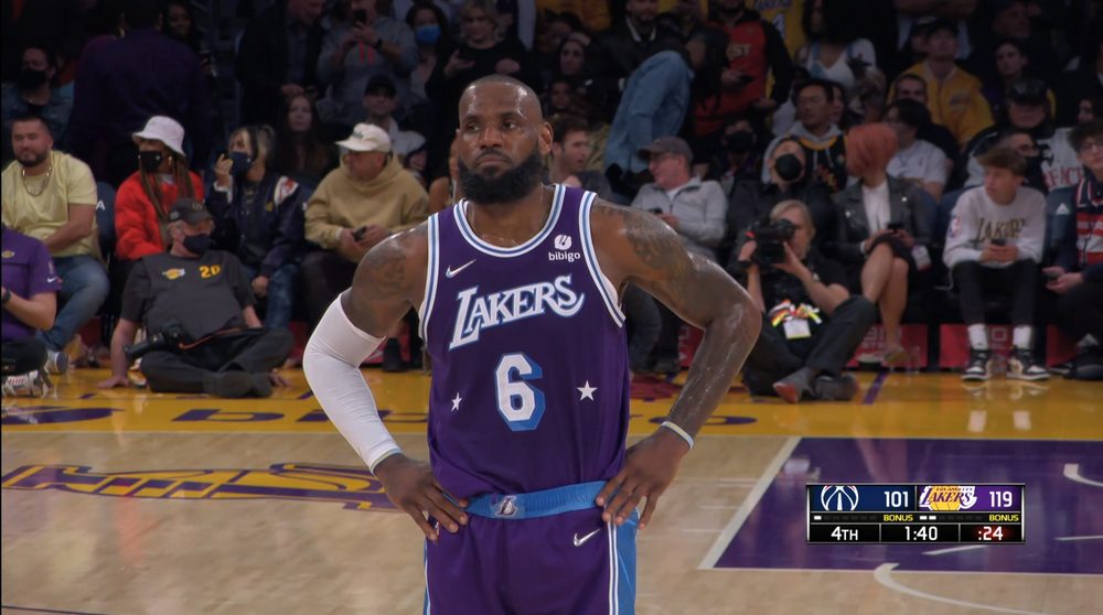 LeBron James tabasse les Wizards : 50 points à 18/25 au tir, six jours ...