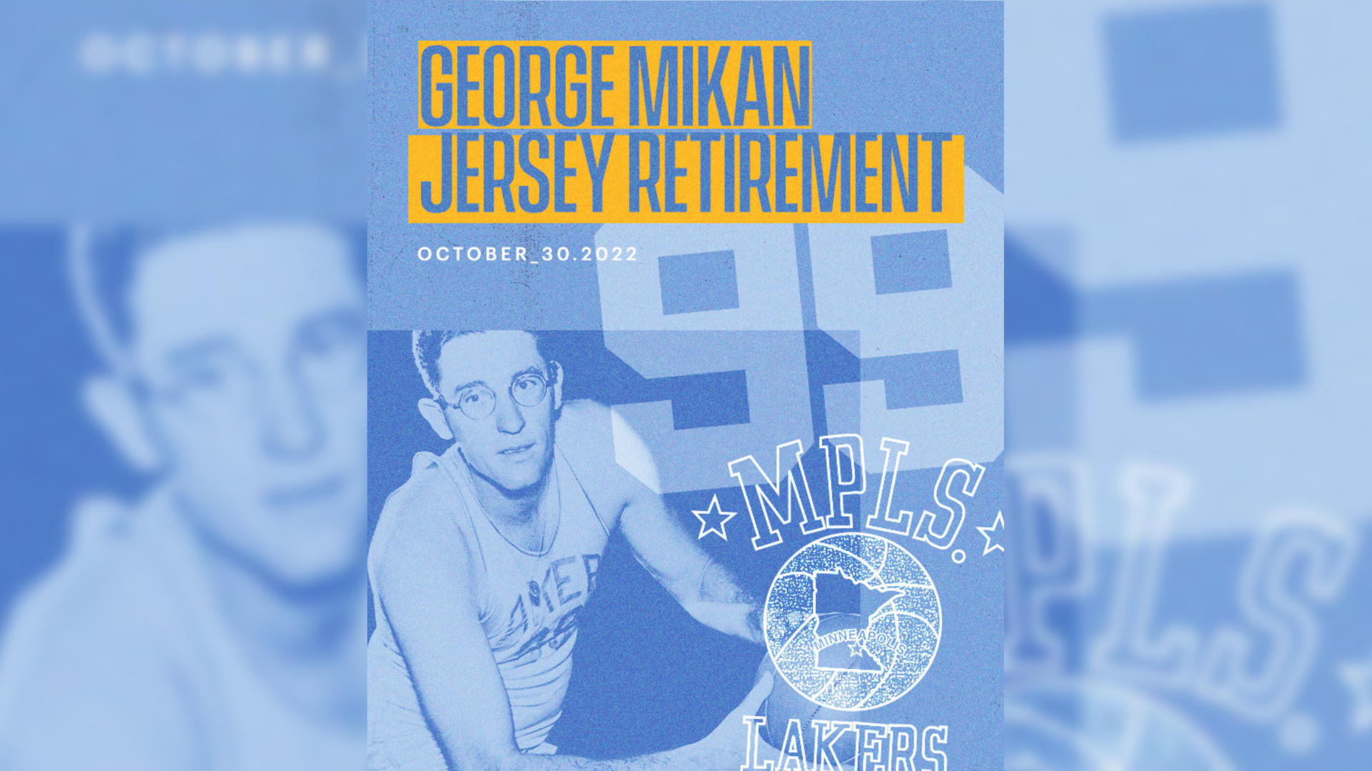 Le maillot de George Mikan sera retiré par les Lakers le 30 octobre