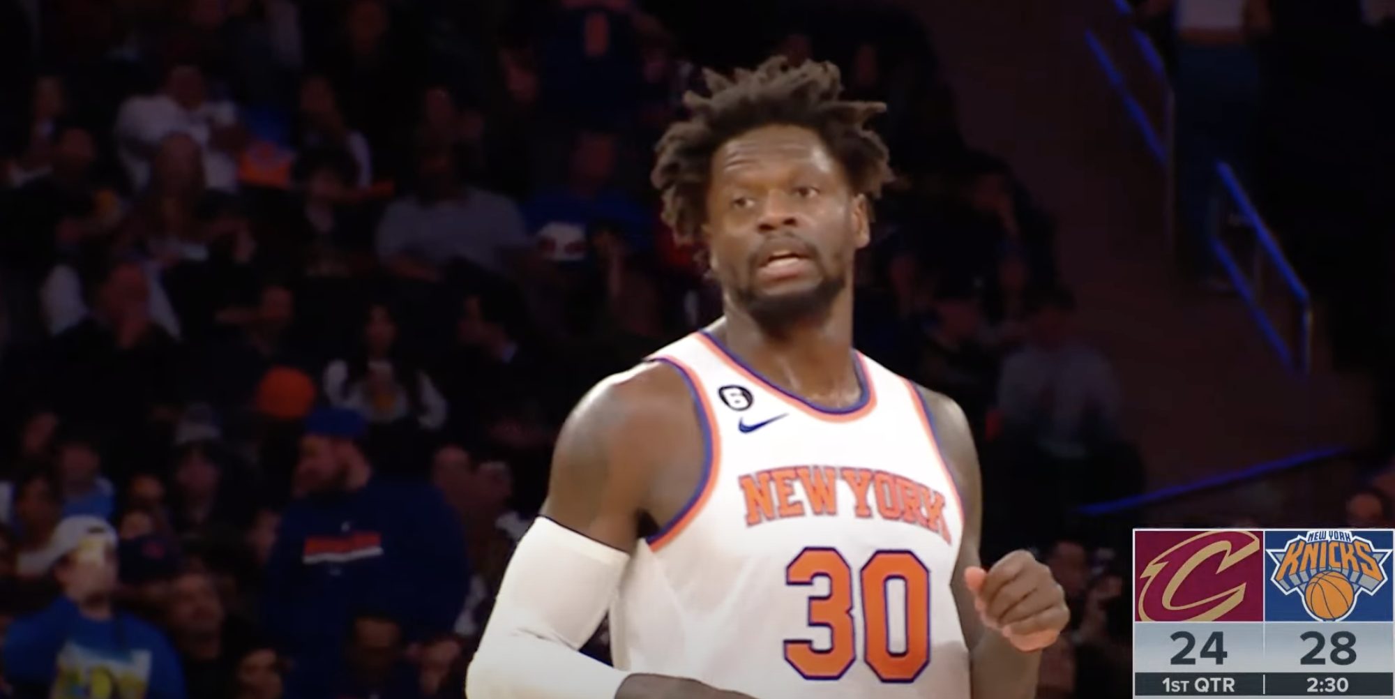 Résumé de la nuit en NBA : Julius Randle impérial contre les Cavaliers