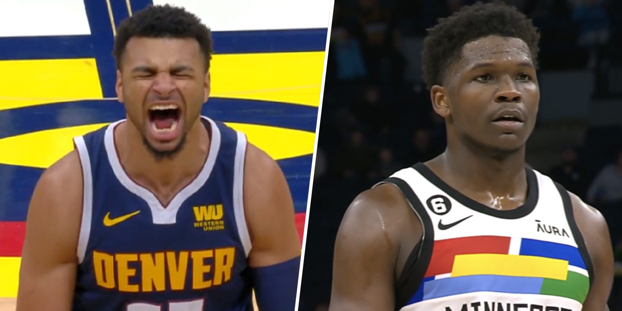 Jamal Murray et Anthony Edwards se sont livrés le duel de la nuit