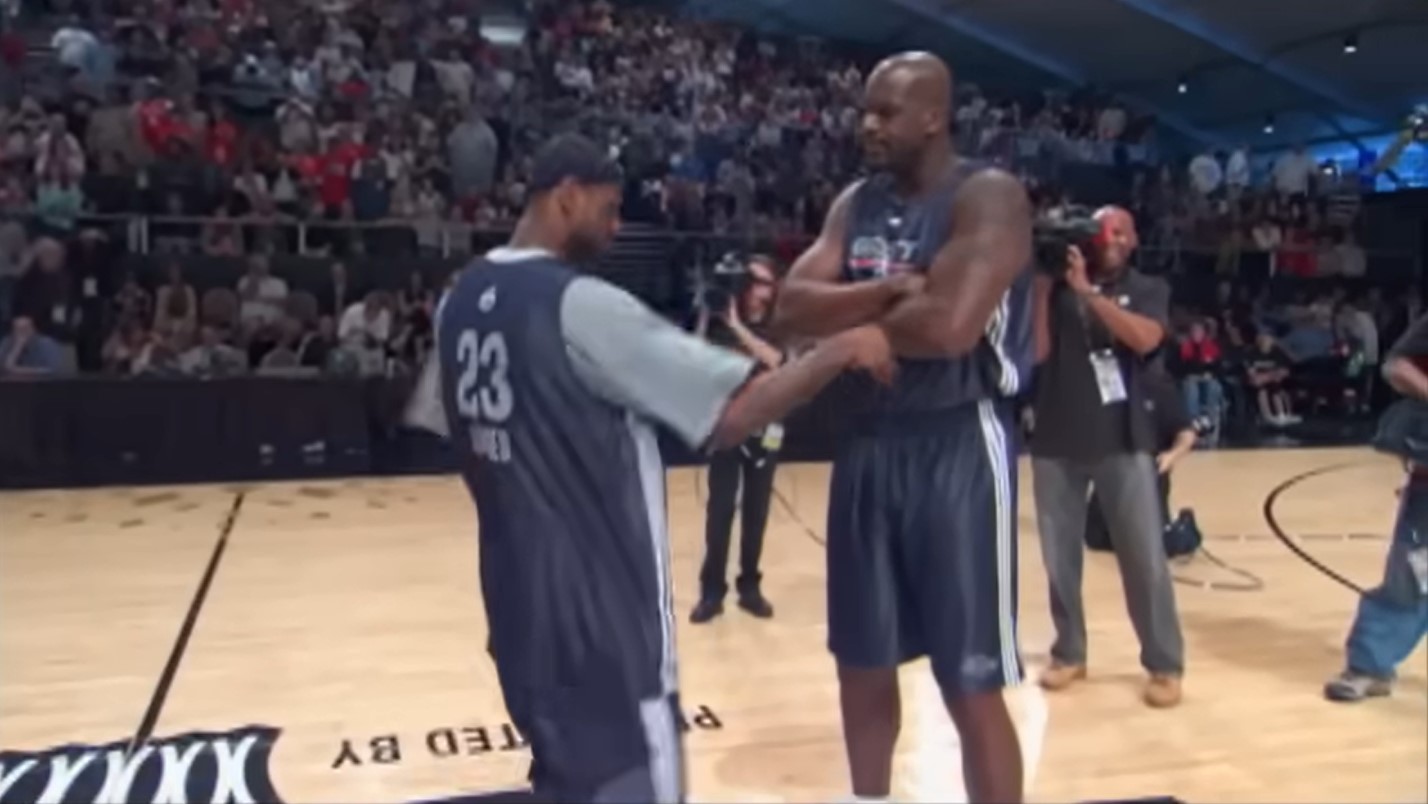 LeBron James and Shaquille O'Neal Compete for Ownership of NBA ...