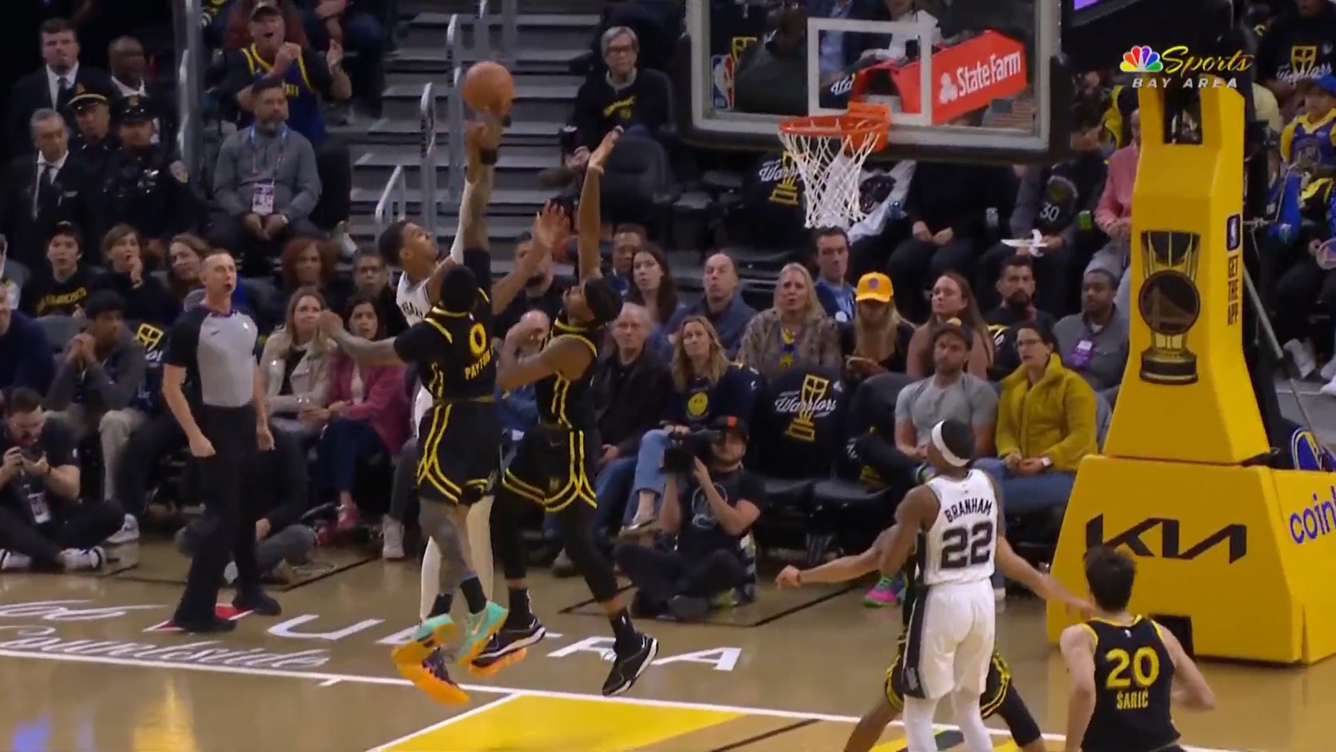 [Vidéo] L'énorme contre de Gary Payton II sur Victor Wembanyama