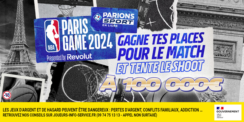 Jeu-concours NBA Paris Game avec ParionsSport : gagnez vos places pour ...