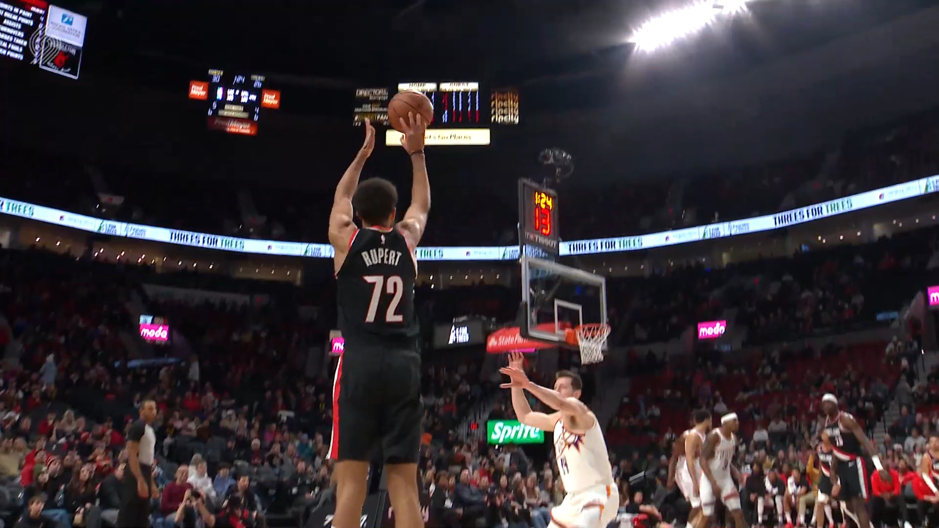 Rayan Rupert se montre chez les Blazers : 11 points en 14 minutes