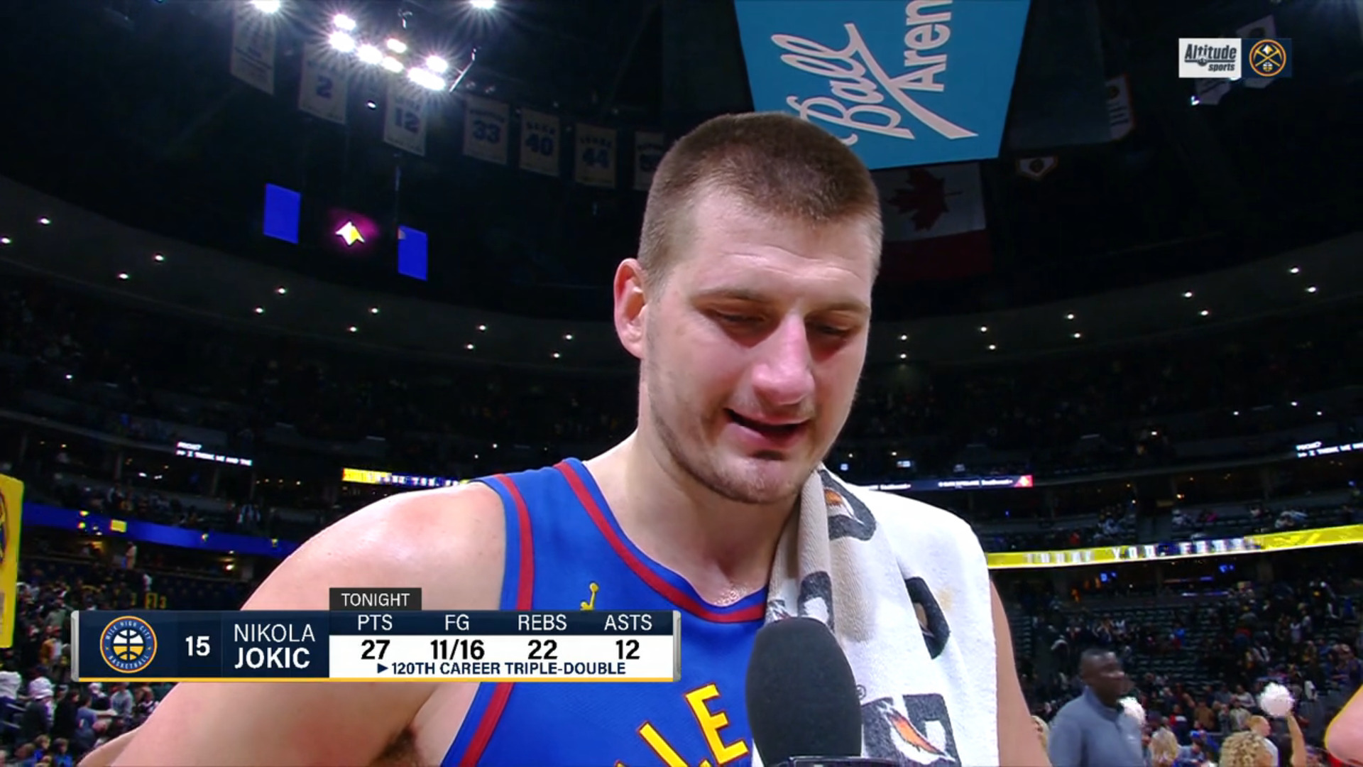 Nikola Jokic en mode MVP : 27 points, 22 rebonds et 12 passes