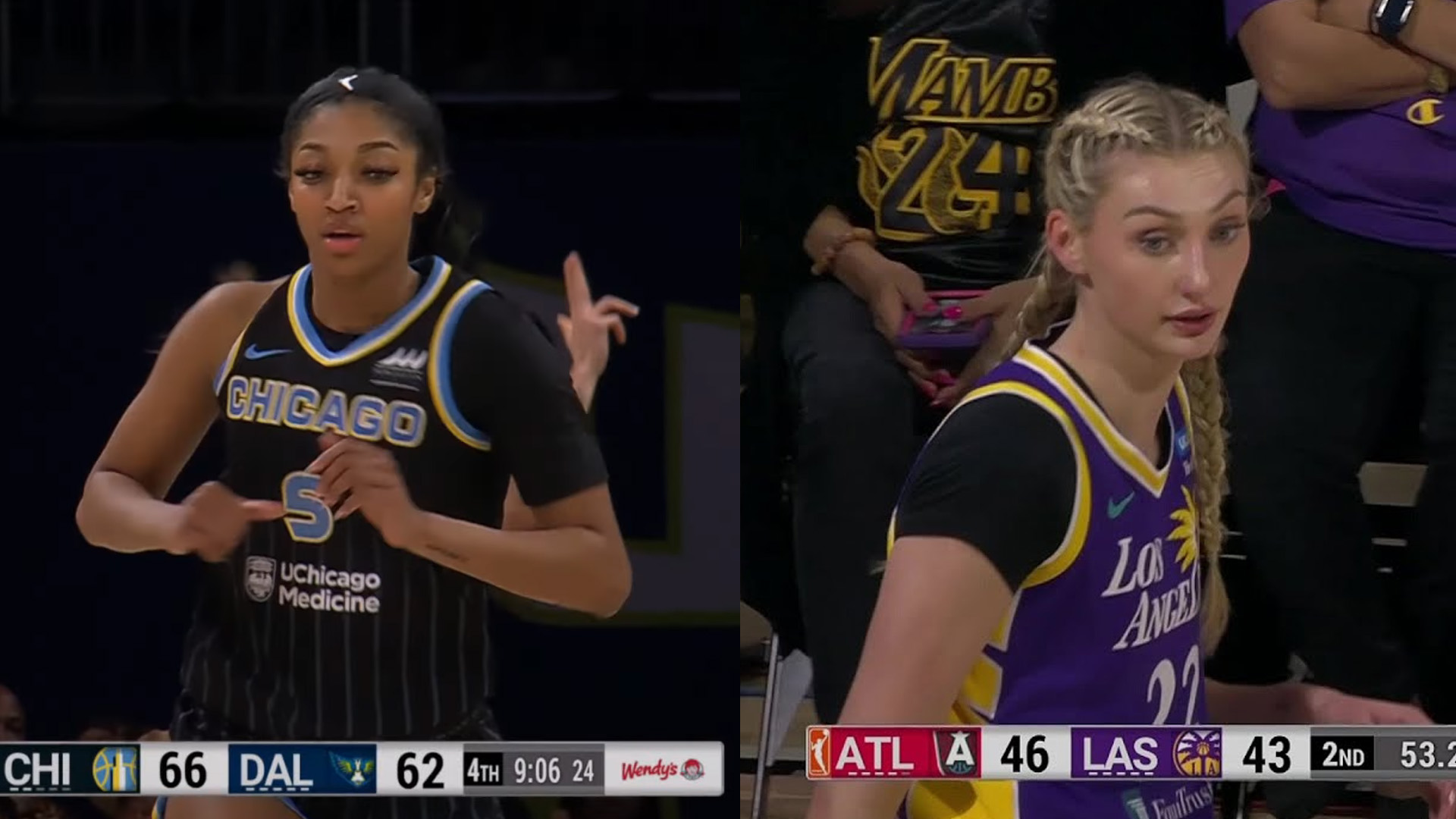 WNBA : premier panier en pro pour Cameron Brink et Angel Reese