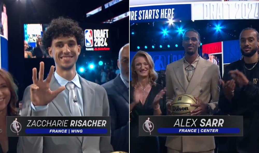 Zaccharie Risacher et Alex Sarr : deux Français au sommet de la Draft ...