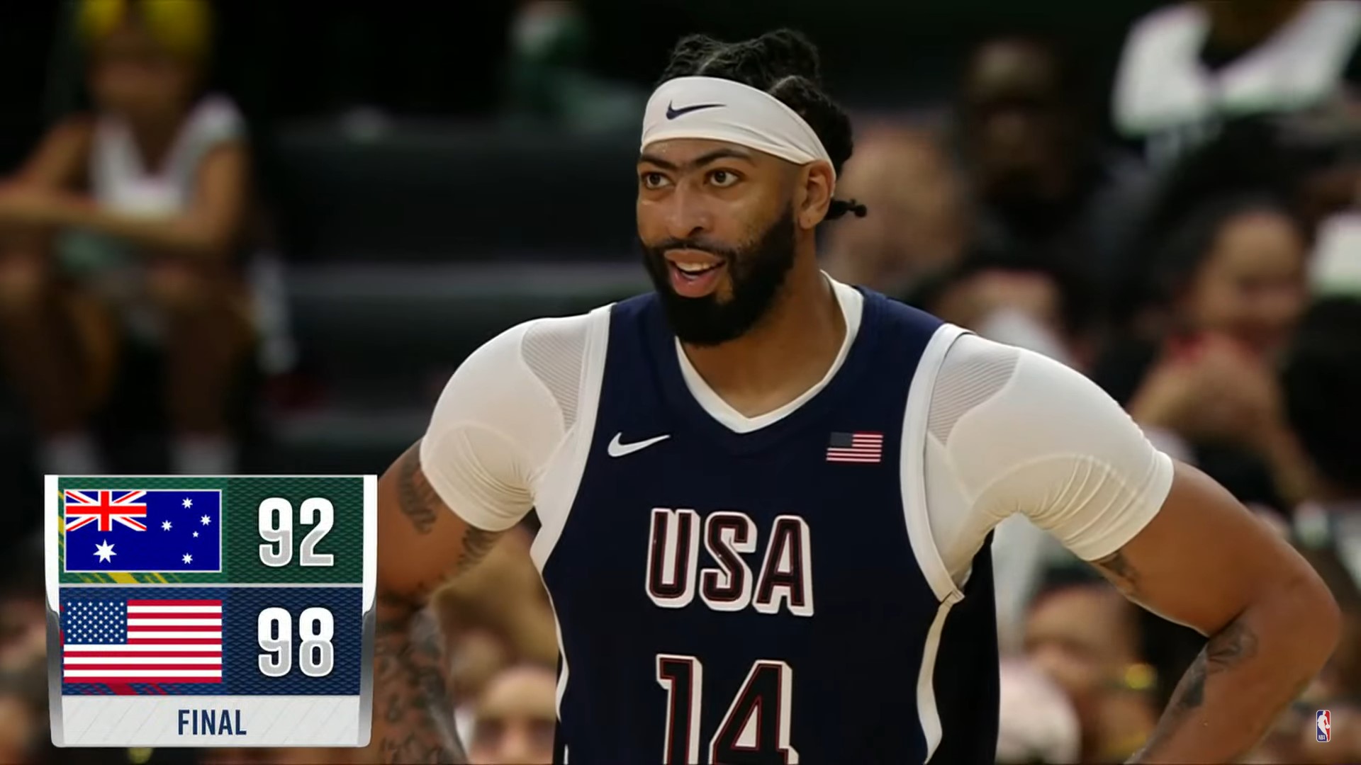 Anthony Davis (Team USA) prêt à pousser Joel Embiid sur le banc
