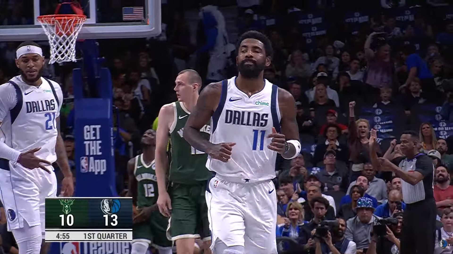 Kyrie Irving et Klay Thompson se sont amusés face aux Bucks B