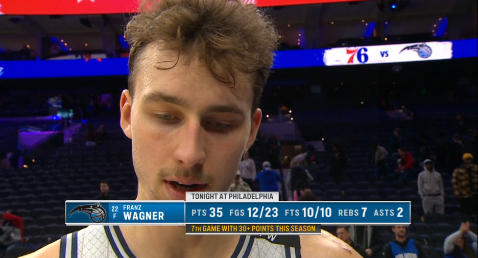 Highlights : les 35 points de Franz Wagner face aux 76ers