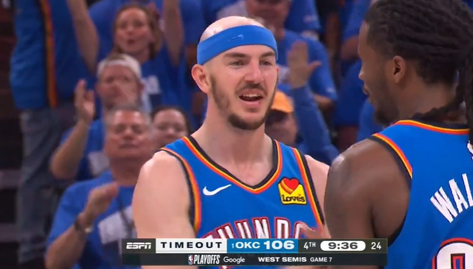 Les notes de Thunder - Nuggets : Alex Caruso met le Joker en prison