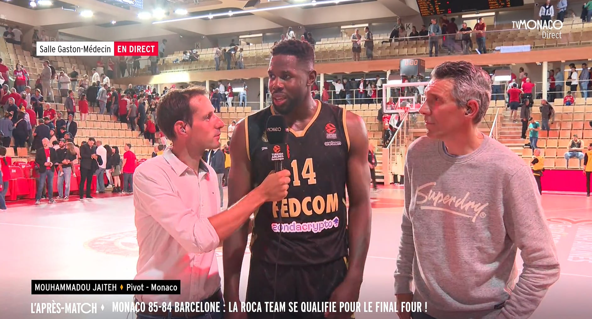 Monaco sort Barcelone et jouera le Final Four de l'EuroLeague