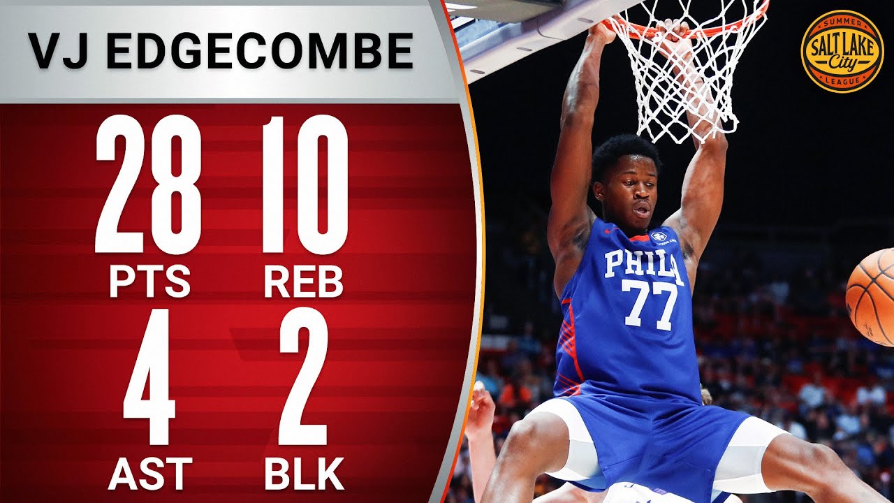 V.J. Edgecombe cartonne pour ses débuts en Summer League