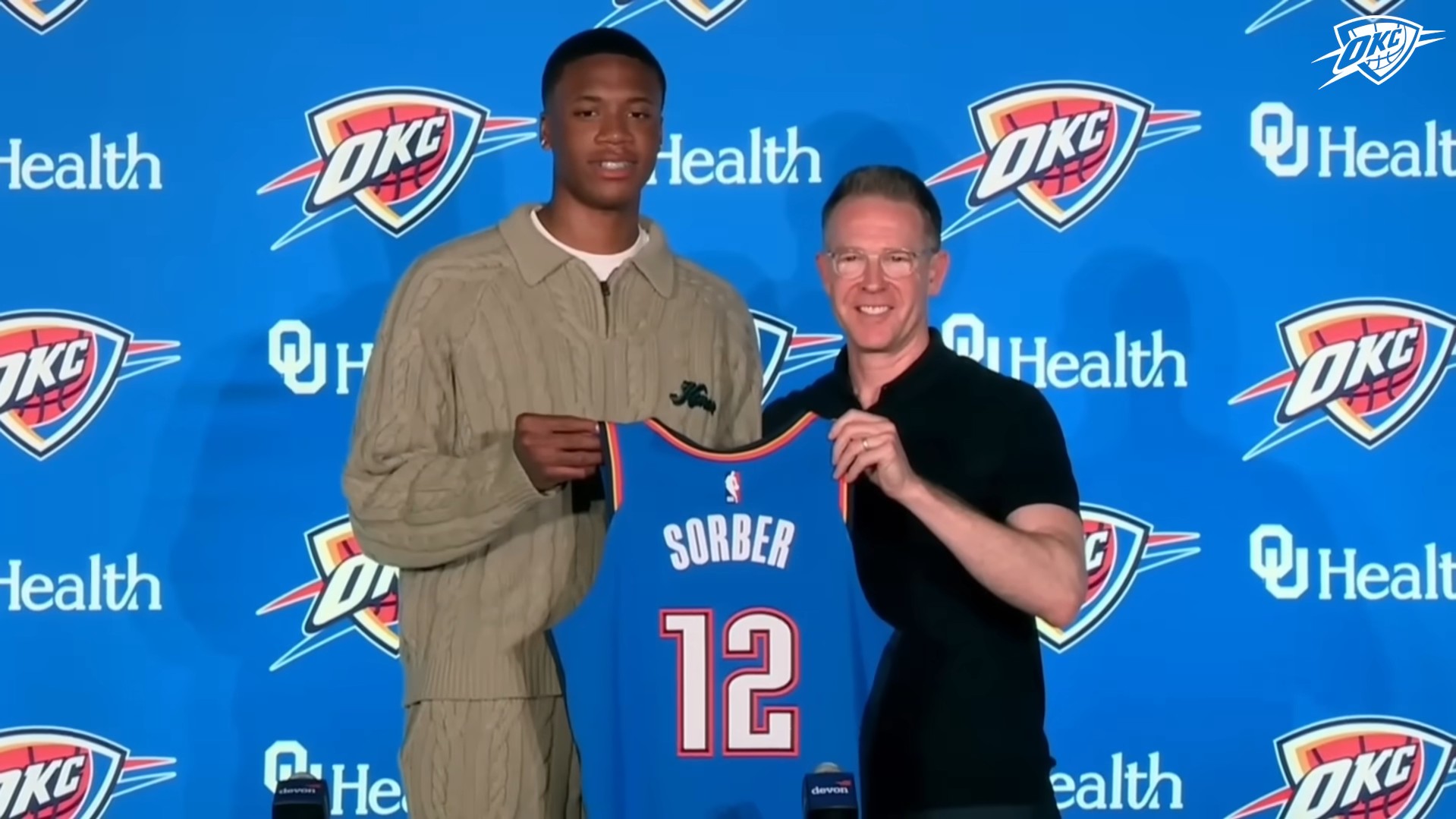 Le rookie Thomas Sorber (Thunder) ratera toute la saison 2025-26