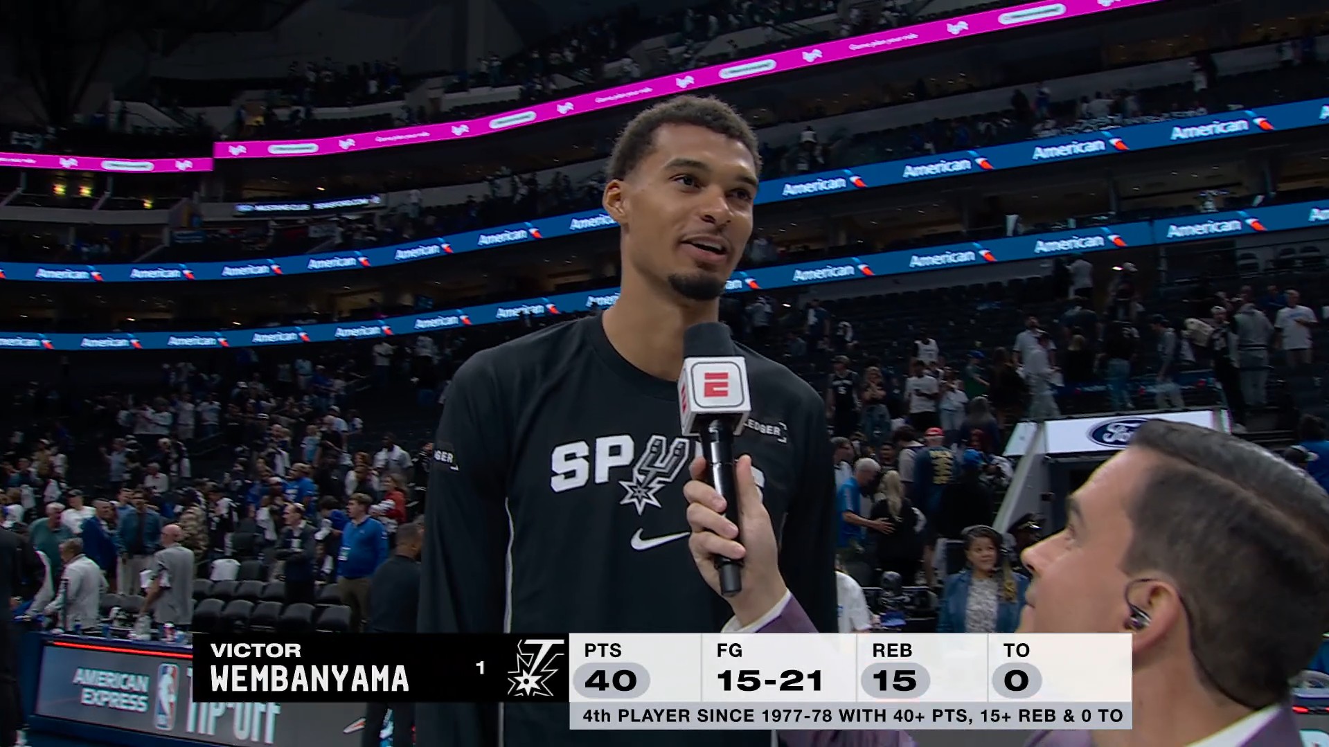 Victor Wembanyama, une performance pas vue en NBA depuis… 1978